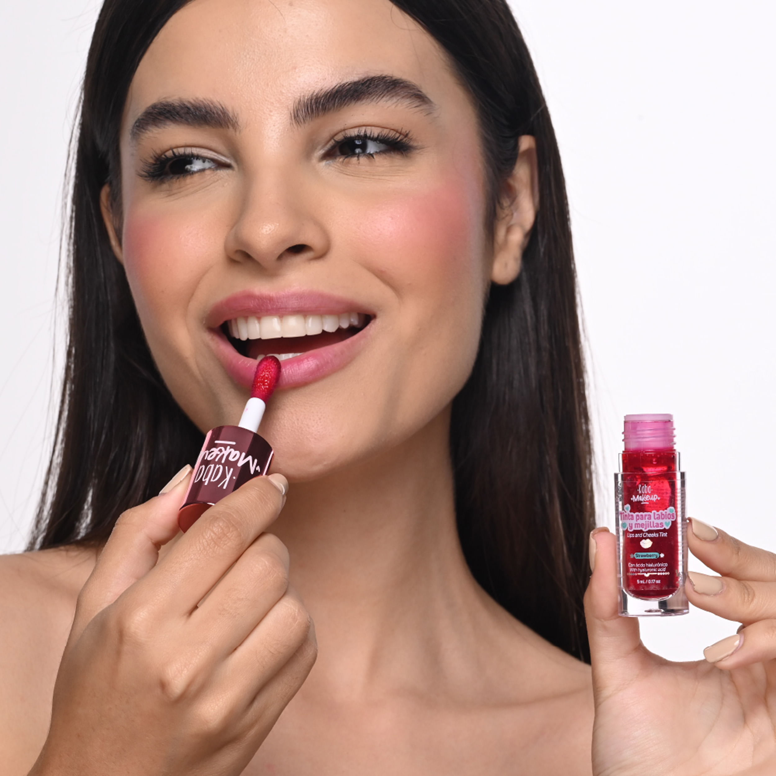 Tinta para Labios y Mejillas Strawberry Kaba Makeup - D'Luchi Colombia